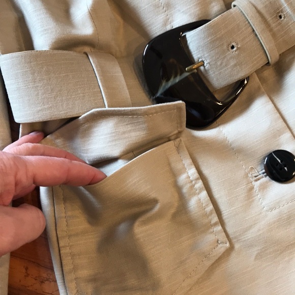 The Limited | Jackets & Coats | Khaki Lenin Jacket With Belt | Poshmark